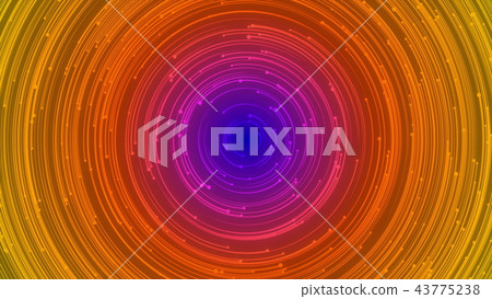 Rotating abstract multicolor disc made of... - Stock Illustration ...