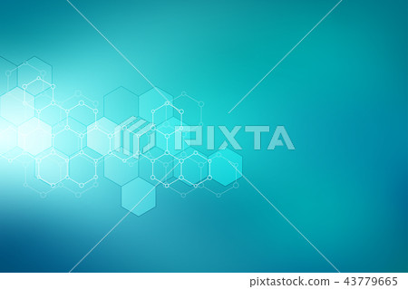 Abstract molecular structure and chemical... - Stock Illustration ...