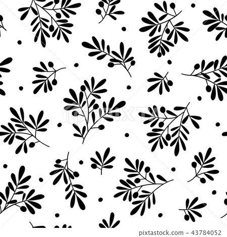 Simple leaf pattern - Stock Illustration [43784052] - PIXTA