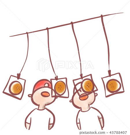 Bread eating competition - Stock Illustration [43788407] - PIXTA