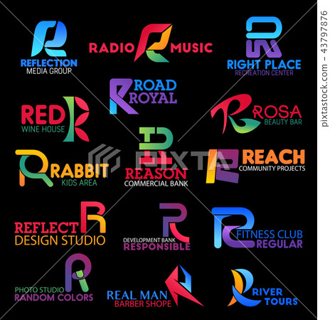 Business identity symbols with letter R - Stock Illustration [43797876 ...