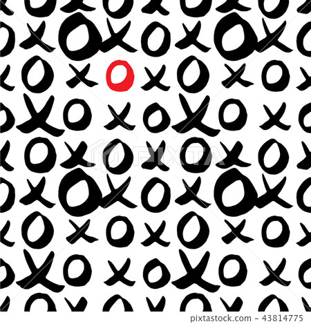 X and O or XO Symbols Seamles Pattern - Stock Illustration [43814775 ...