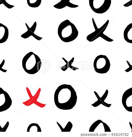 X and O or XO Symbols Seamles Pattern - Stock Illustration [43814782 ...