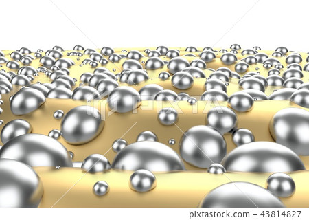 Silver or white gold platinum spheres over... - Stock Illustration ...