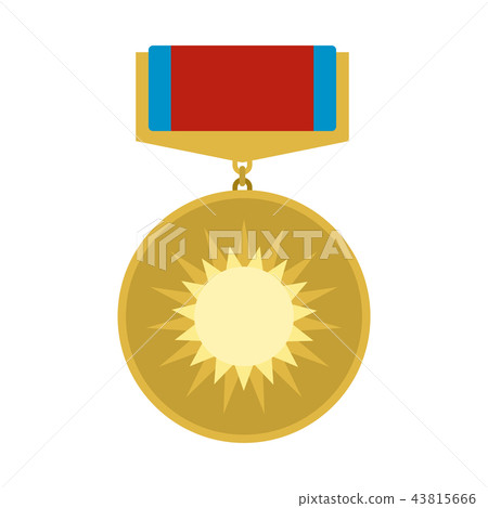 Medal of valor flat icon - Stock Illustration [43815666] - PIXTA