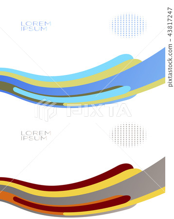 Smooth abstract colorful backgrounds set - eps10 - Stock Illustration ...