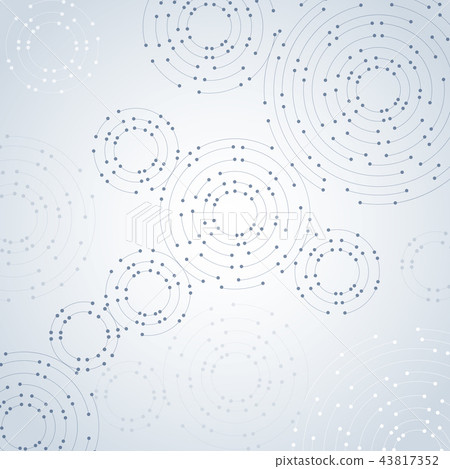 Geometric pattern with connected lines and dots. - Stock Illustration ...