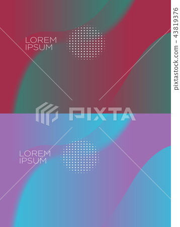 Smooth abstract colorful backgrounds set - eps10 - Stock Illustration ...