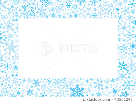 Snowflake frame square - Stock Illustration [43835245] - PIXTA