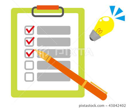 Questionnaire Note Survey Check Questionnaire - Stock Illustration ...