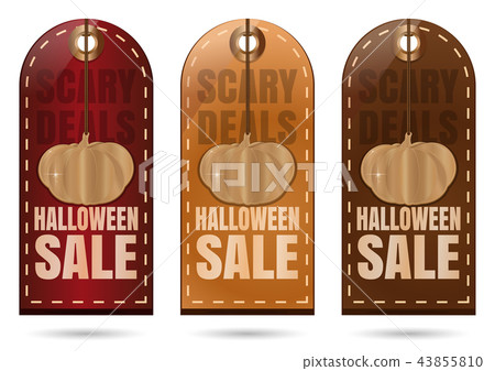 Set colorful price tag for Halloween - Stock Illustration [43855810 ...