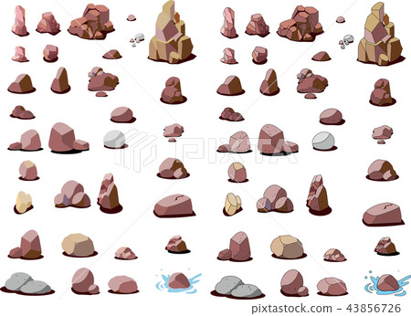 Rock parts - Stock Illustration [43856726] - PIXTA