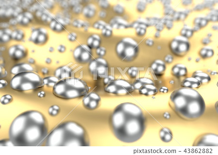Silver or white gold platinum spheres over... - Stock Illustration ...