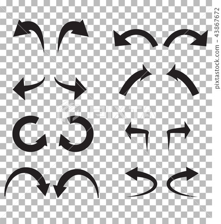 undo and redo icon on transparent background. - Stock Illustration ...