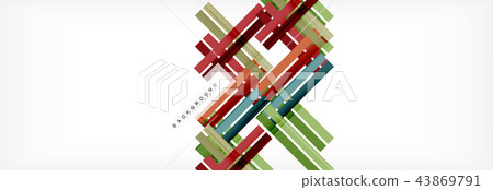 Color stripes and lines, geometric abstract...-插圖素材 [43869791] - PIXTA圖庫