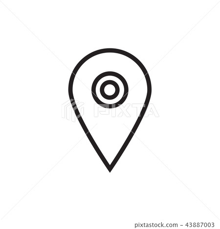 Located icon logo, app, UI. icon Vector - Stock Illustration [43887003 ...