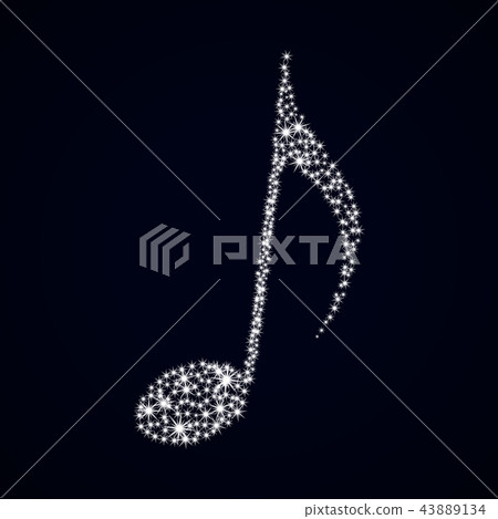 Glitter music note. - Stock Illustration [43889134] - PIXTA