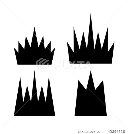 Simple Crown Icon with Shadow. Royal Symbol Diadem - Stock Illustration ...