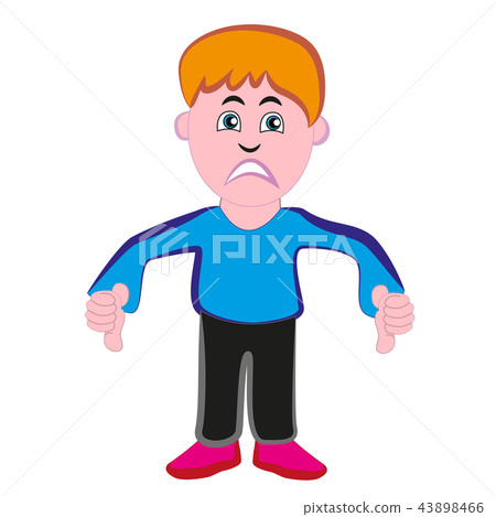 Angry disgruntled guy. - Stock Illustration [43898466] - PIXTA
