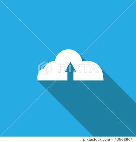 cloud up Card icon on white background , Vector. - Stock Illustration ...
