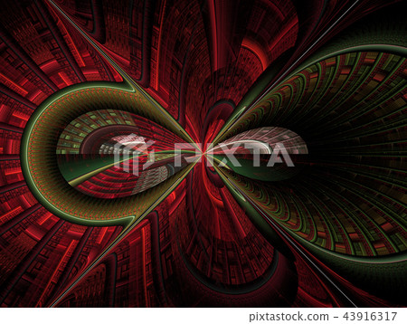 The infinity of space and time. Chaotic movement - Stock Illustration ...