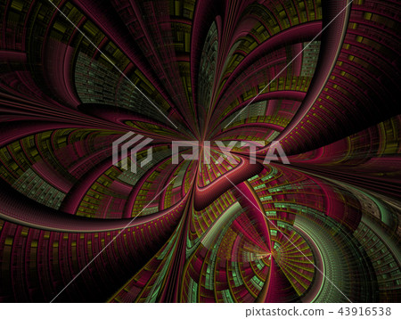 The infinity of space and time. Chaotic movement - Stock Illustration ...