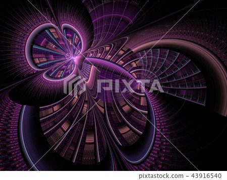 The infinity of space and time. Chaotic movement - Stock Illustration ...