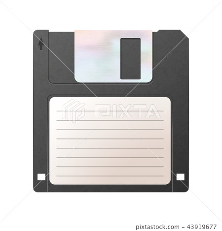 Realistic detailed floppy-disk, retro object - Stock Illustration ...