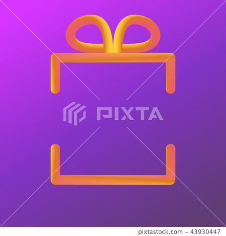 Square gradient Gift Box-插圖素材 [43930447] - PIXTA圖庫