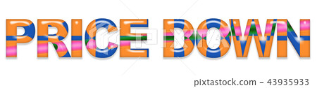 PRICEDOWN Illustration - Stock Illustration [43935933] - PIXTA