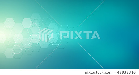 Abstract molecular structure and chemical... - Stock Illustration ...