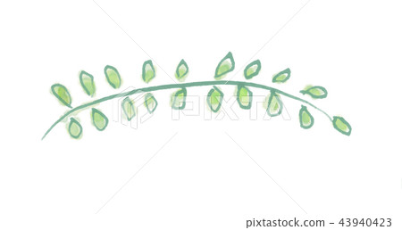 Leaf Leaf Fresh green Wakaba Nature White... - Stock Illustration ...