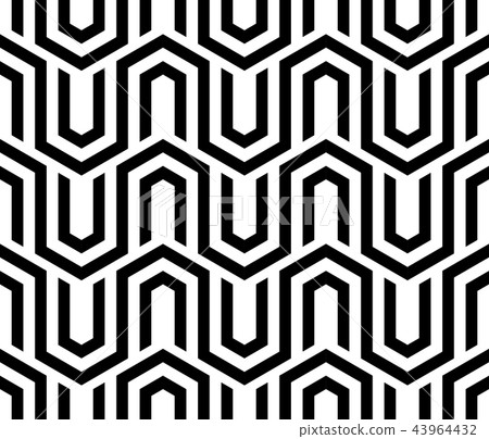 Abstract geometric pattern with stripes, lines. - Stock Illustration ...