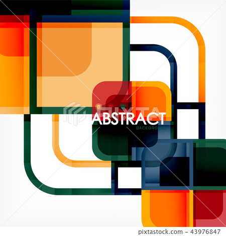 Abstract background, square shapes geometric... - Stock Illustration ...