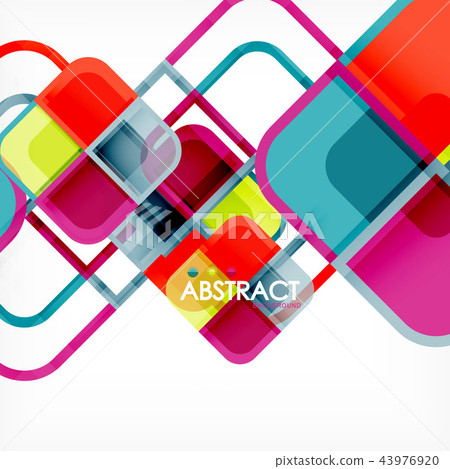 Abstract background, square shapes geometric... - Stock Illustration ...