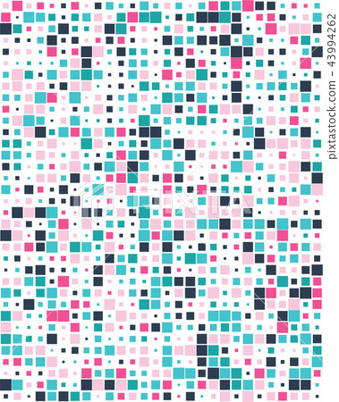 Pattern with colorful squares - Stock Illustration [43994262] - PIXTA