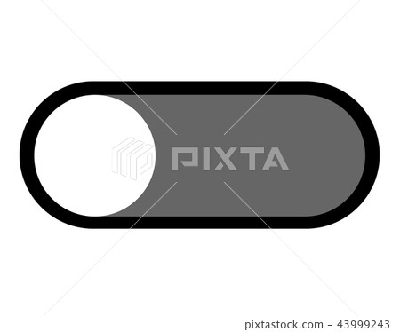 toggle off swipe icon on white background. - Stock Illustration ...