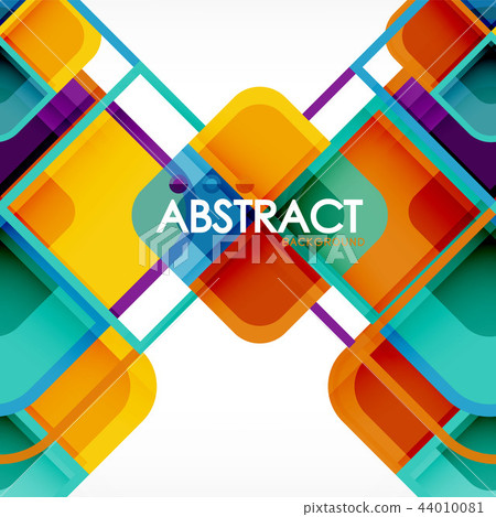 Abstract background, square shapes geometric... - Stock Illustration ...