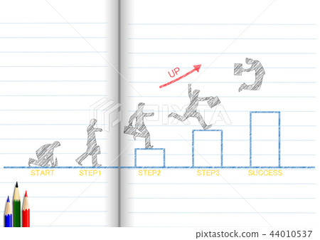 Step up - Stock Illustration [44010537] - PIXTA