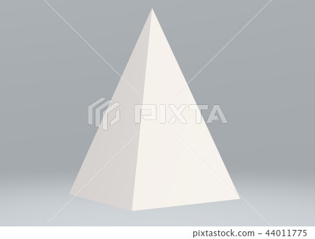 3d triangle isolated on gray background. - Stock Illustration [44011775 ...