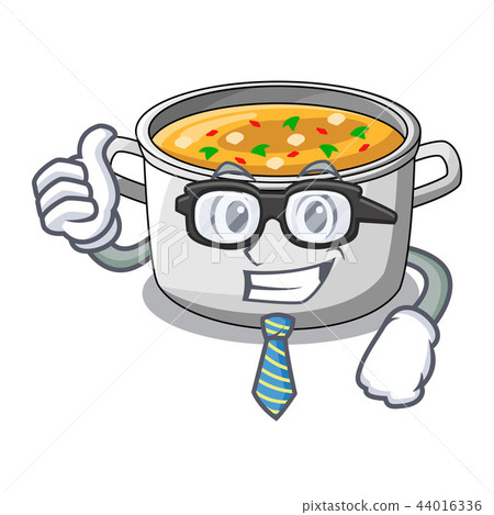 Businessman cartoon chicken soup pot for dinner - Stock Illustration ...