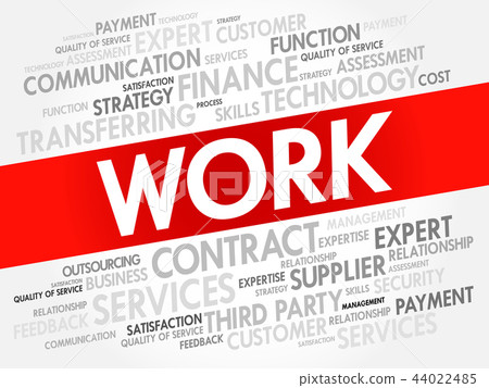 WORK word cloud collage - Stock Illustration [44022485] - PIXTA
