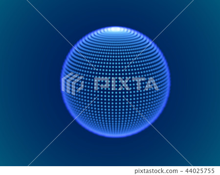 Cyber space concept: 3d digital sphere...-插圖素材 [44025755] - PIXTA圖庫