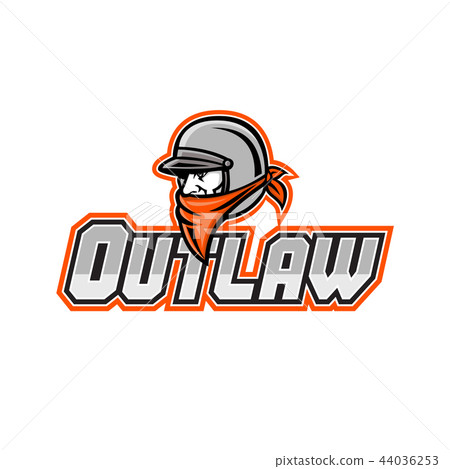 Outlaw Biker Mascot - Stock Illustration [44036253] - PIXTA