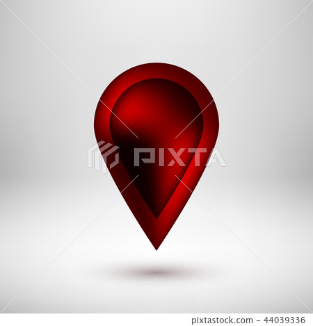 Red Bubble Map Pointer Badge - Stock Illustration [44039336] - PIXTA