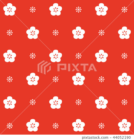 Japanese pattern (ume) - Stock Illustration [44052190] - PIXTA