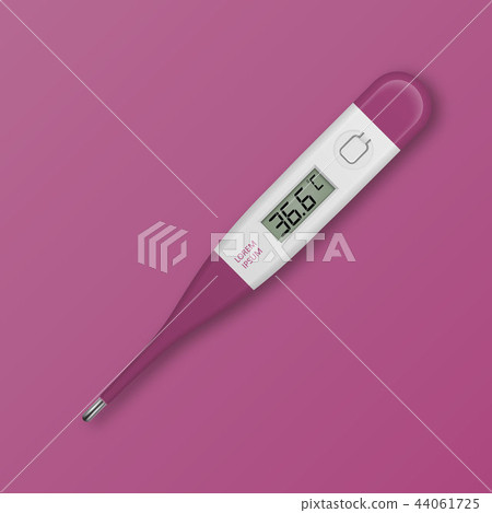 Vector realistic 3d pink celsius electronic... - Stock Illustration ...