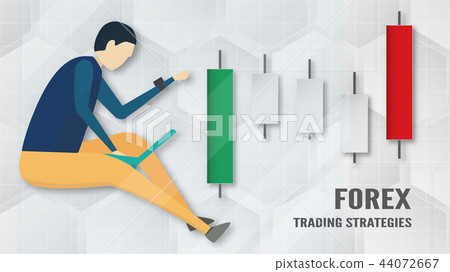 Forex trading strategy concept in paper cut - Stock Illustration ...