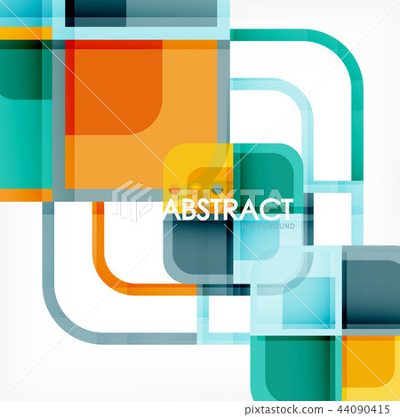 Abstract background, square shapes geometric... - Stock Illustration ...