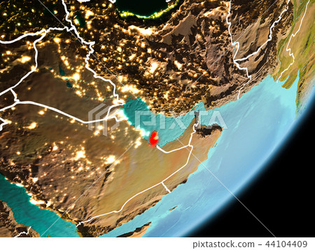 Orbit view of Qatar - Stock Illustration [44104409] - PIXTA